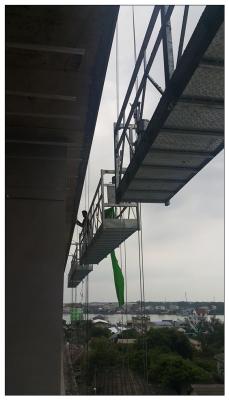 China Building cleaning galvanized steel suspended platform ZLP800 in China for sale
