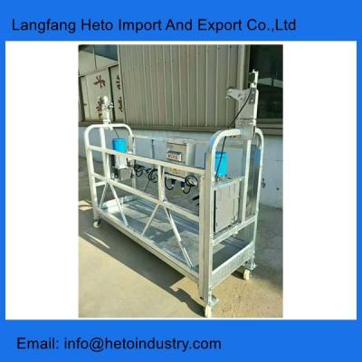China Electric hoist motor ZLP800 suspended working platform for building maintenance for sale