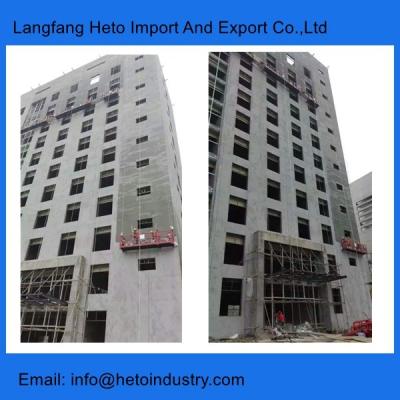China Building maintenance cleaning 6 meters 630kg good quality aluminium temporary gondola for sale