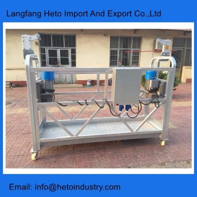 China Electric hoist cradle 6 meters temporary suspended platform for building maintenance for sale
