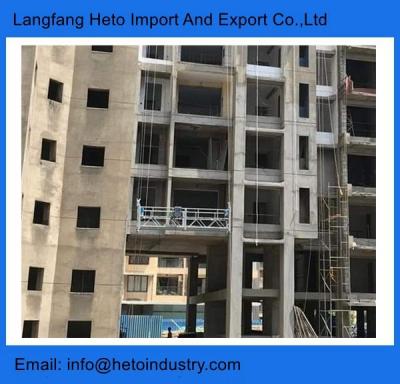 China Philippines aluminium ZLP800 temporary gondola facade cleaning suspended platform for sale