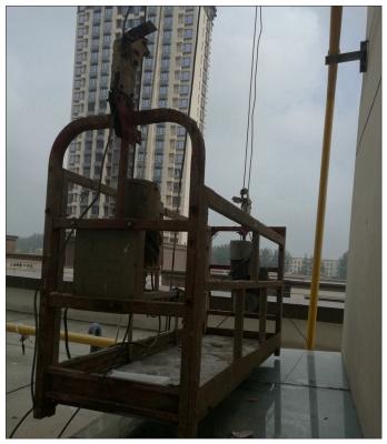 China Aluminium 6 meters 630kg ZLP630 suspended platform for building cleaning for sale
