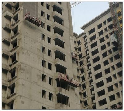 China Aluminium 6 meters 630kg ZLP630 modular suspended platform systems for building cleaning for sale