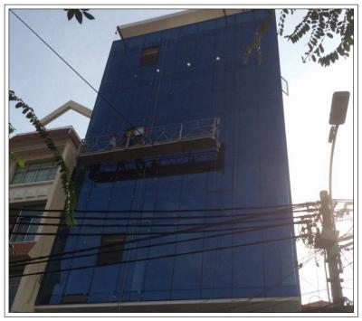China Indonesia aluminium 6 meters ZLP630 rope suspended platform for building cleaning for sale