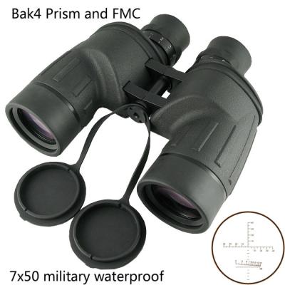 China military standard waterproof binoculars 7x50mm observation binoculars for sale