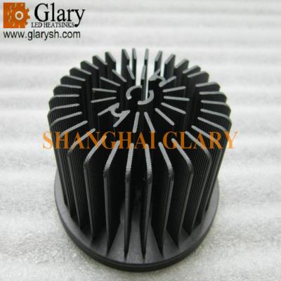 China GLR-PF-072040 72mm Round Cold Forging AL1070 LED Heatsink for sale