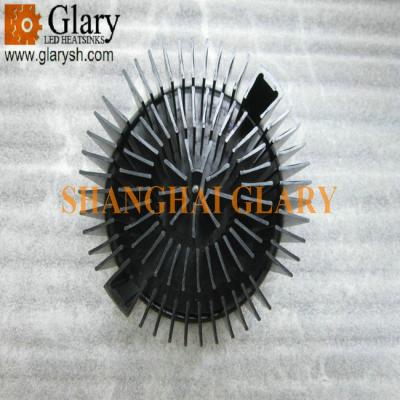 China GLR-PF-086040 86mm Round Cold Forging AL1070 LED Heatsinks for sale