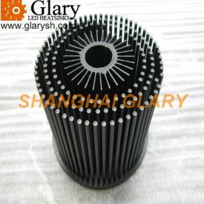 China GLR-PF-110080 110mm Round Cold Forging AL1070 Pin Fin LED Cooler for sale