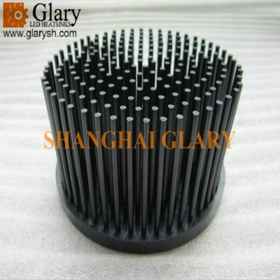 China GLR-PF-120070 120mm Round Cold Forging AL1070 Pin Fin LED Cooler for sale