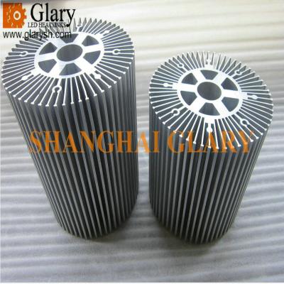 China GLR-HS-1120 195mm round aluminum extruded profile led heatsink, cooling for sale