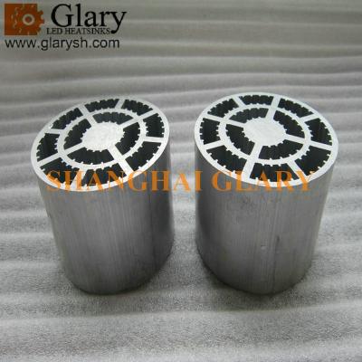 China GLR-HS-364 80mm round cooler, aluminum extrusion profile led heatsinks for sale