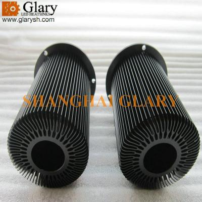 China GLR-HS-089 70mm black round heatsink, machined led cooler for sale