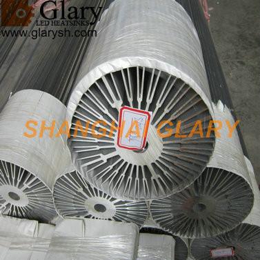 China GLR-HS-918 260mm high power round heatsink, aluminum profile extruded cooler for sale