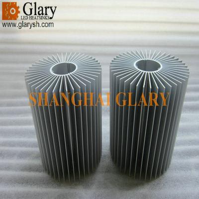 China GLR-HS-720 silver anodized circular extrusion heatsink, 3.75