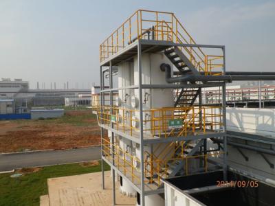 China Layered Cylindrical  Activated Carbon Adsorption Tower Airflow Distribution for sale