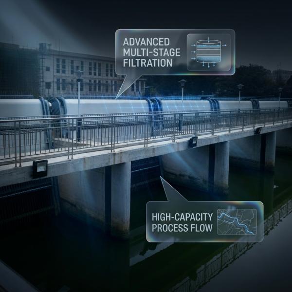 Quality Multi-Rake Mechanical Bar Screen Triple Synchronized Rake System Continuous Debris Removal for Industrial Wastewater for sale