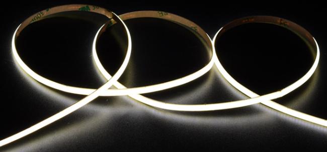 3MM Ultra Thin LED Light Strip COB Dotless High Density Cutting Soldering Under Steps 1