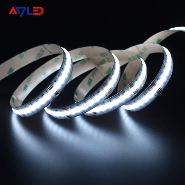 ADLED 640chips Cob Led Strip Light Dimmable Three Colour Flexible Ce Rohs Cct 9