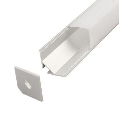 Cina profilo di grado LED di Manica 45 dell'angolo LED della lega di alluminio 6063-T5 in vendita