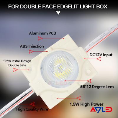 China IP67 LED Module Lights Double Side Edge Lit Lightbox Dimmable 12 Volt 3030 SMD LED Chip for sale