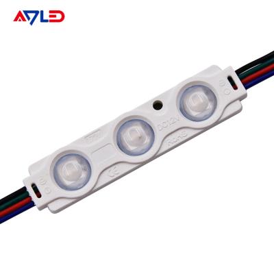 China 5050 SMD RGB LED Modules 3 LEDs Injection Remote Control IP67 Full Color Changing for sale