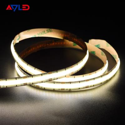China High-Density DC24V Dotless Liner LED Tunable CCT (2700K-6500K) COB 640Leds Strip Light Low Voltage Tape Light for sale