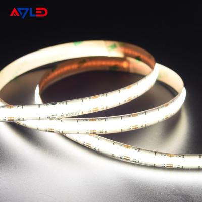 China High-Density DC24V Dotless Liner LED Tunable CCT (2700K-6500K) COB 640Leds Strip Light Low Voltage Tape Light for sale