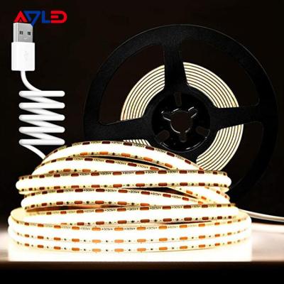 Cina DC5V doppio strato 2oz PCB 320led/M COB Led Strip Light IP20/IP67 Con Temperatura del colore 3000K in vendita