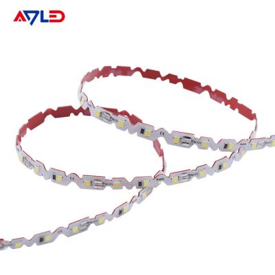 China Zig Zag Bendable LED Strip S Type DC12V 2835 6mm Foldable Non Waterproof LED Stripe For Mini Advertising for sale