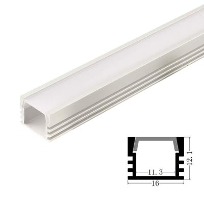 China 1612 LED Channel Extrusion Profiles Customized length for sale
