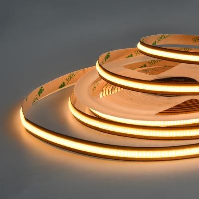 中国 自由に切れる高密度CRI90 Cob LEDストライプ DC12V DC24V 販売のため