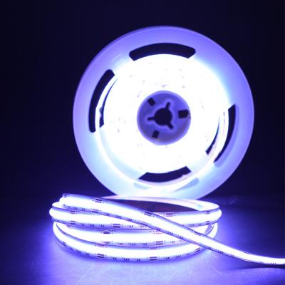 China Full Color Dotless DC12V 810leds COB Strip Light High Density Flexible Dimmable IP20 Rated à venda