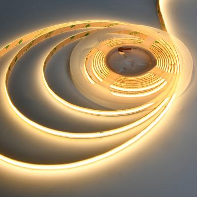 China Banda de LED cortável gratuita 528LEDs/M 8mm PCB Largura COB LED Strip 3000W/4000K/6500K/Vermelho/Verde/Azul/Amarela à venda