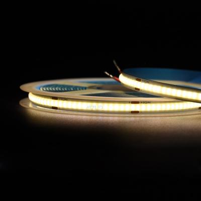 China High Density Dotless 480Leds Flexible COB Strip Light COB LED Strip 5Meters/Reel 8MM 12V/24V for sale