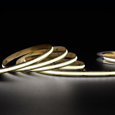 China Geen minimale snijeenheid Vrije Warme Witte COB LED-strook 14W/M 5M Per rol 1400LM/M Te koop