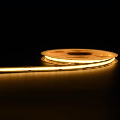 China Geen minimale snijeenheid Vrije Warme Witte COB LED-strook 14W/M 5M Per rol 1400LM/M Te koop