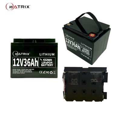 Cina Sistemi di memorizzazione solari dell'energia eolica 208VAC/240VAC della batteria di LFP 12V 36Ah in vendita