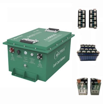 China Deep Cycle Rechargeable 48V / 51V 56Ah Golf Cart Li-ion Battery | 35-50km mileage for sale