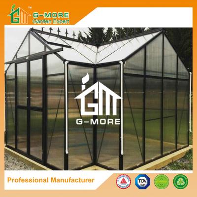 China G-MORE High-quality Extra Heavy Duty Classic English Style Easy DIY Orangery Aluminium Garden Greenhouse for sale