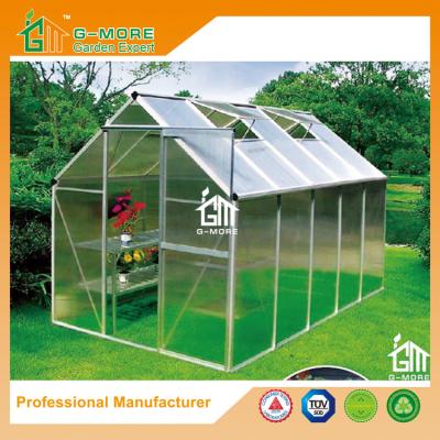 China 10'x6'x6.7'FT Silver Color Easy DIY Popular Series Aluminum Greenhouse for sale
