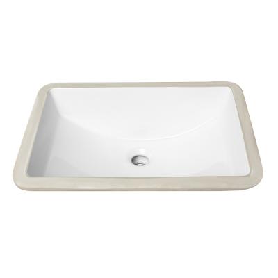 China cUPC Certification White Porcelain Rectangular Undermount Basin Sink，BMU-1812, Boma Sink for sale