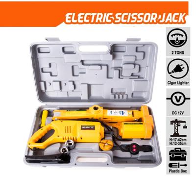 China 2 TON ELECTRIC SCISSOR CAR LIFT JACK WRENCH 12V CIGARETTE ADAPTER for sale
