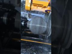 tagliatrice di pietra di CNC delle doppie lame di 500mm per la colonna di marmo di asta della ringhiera del granito