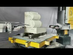 5 Axis CNC Diamond Wire Saw 3D Profiling Machine For Granite Marble