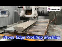 Gantry Type Stone Edge Profiling Machine 18.5kw Linear PLC Control