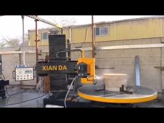 Tagliatrice di pietra di profilo dello SpA di CNC per il cappuccio e la base di marmo della colonna del granito