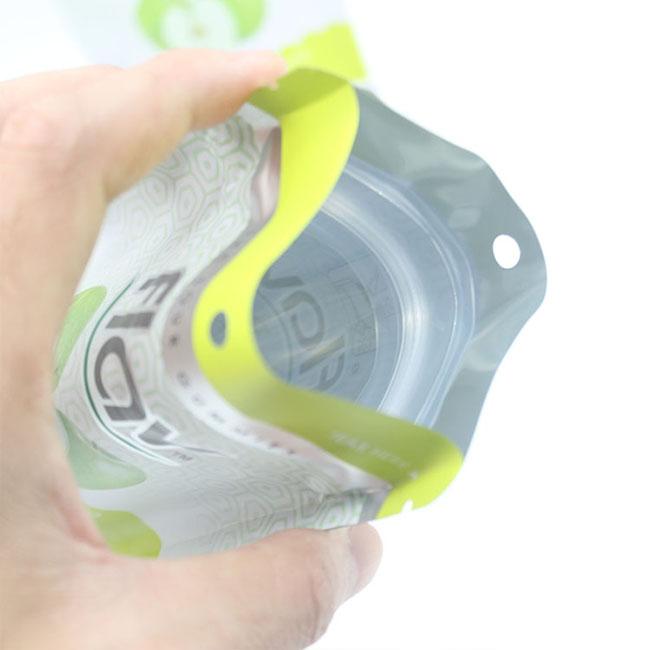 Custom resealable eco friendly plastic zipper storage green mini vacuum biodegradable food and beverage bags