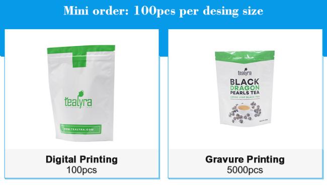 cookie tea bag biodegradable coffee zipper bag clothes custom smell proof mylar bags