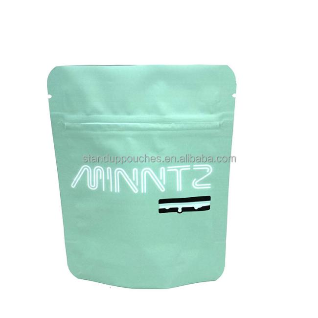 Design smell proof self sealing mylar aluminum foil zip lock child proof packaging plastic bag