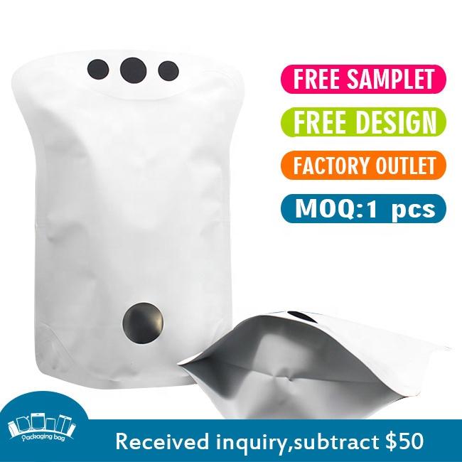 Custom printing aluminum foil high quality food storage packaging small clear plastic bag with Window